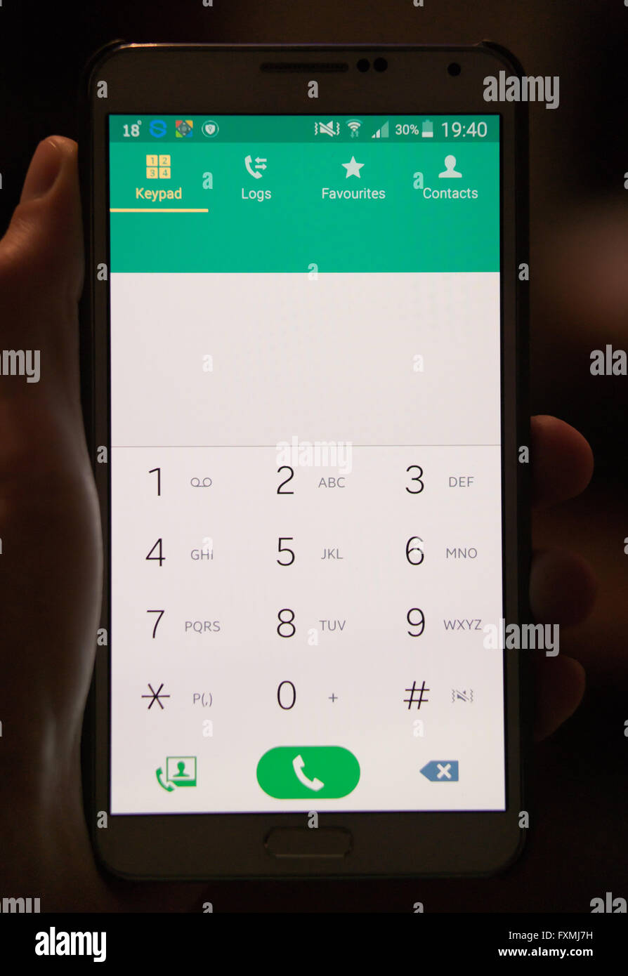 Hand screen hi-res stock photography and images - Alamy