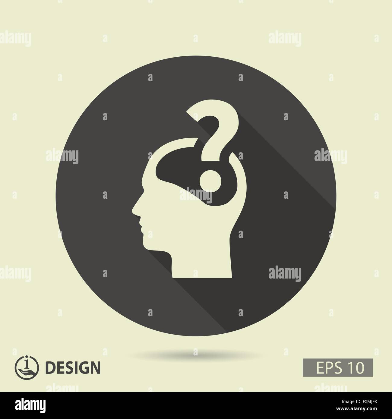 Pictograph of question mark and man Stock Vector Image & Art - Alamy