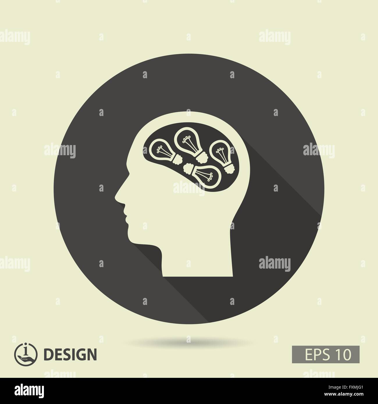 Pictograph of bulb concept Stock Vector Image & Art - Alamy