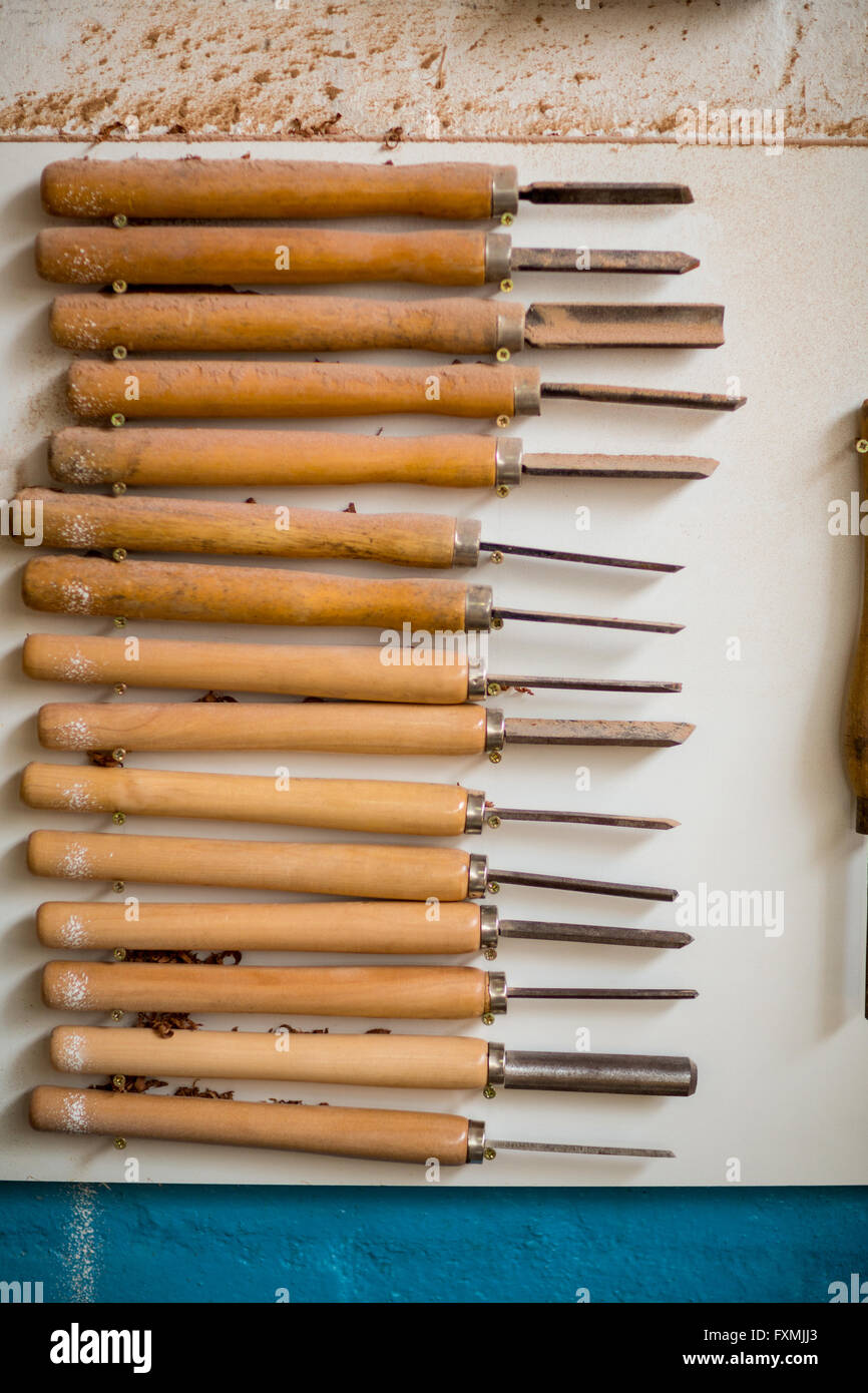 Tools on table Stock Photo - Alamy