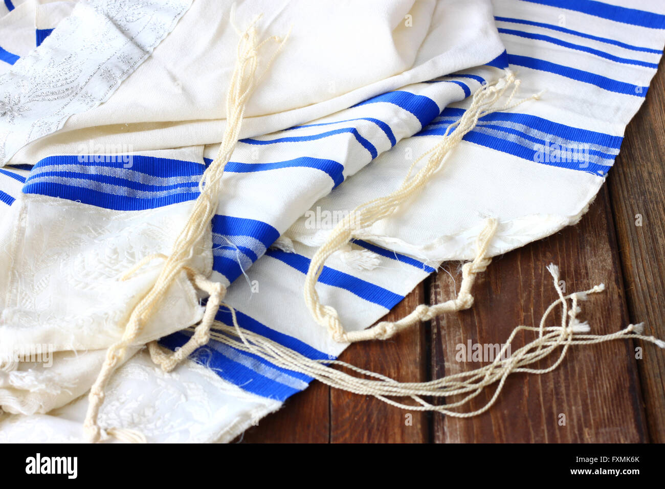 Prayer Shawl Tallit jewish religious symbol Stock Photo - Alamy