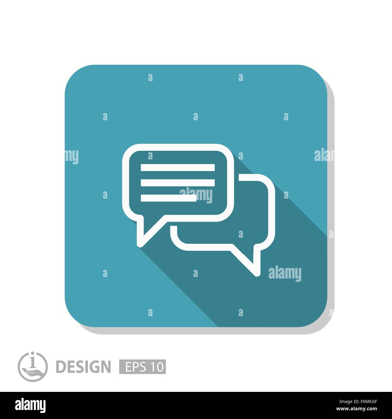 Pictograph of message or chat Stock Vector Image & Art - Alamy