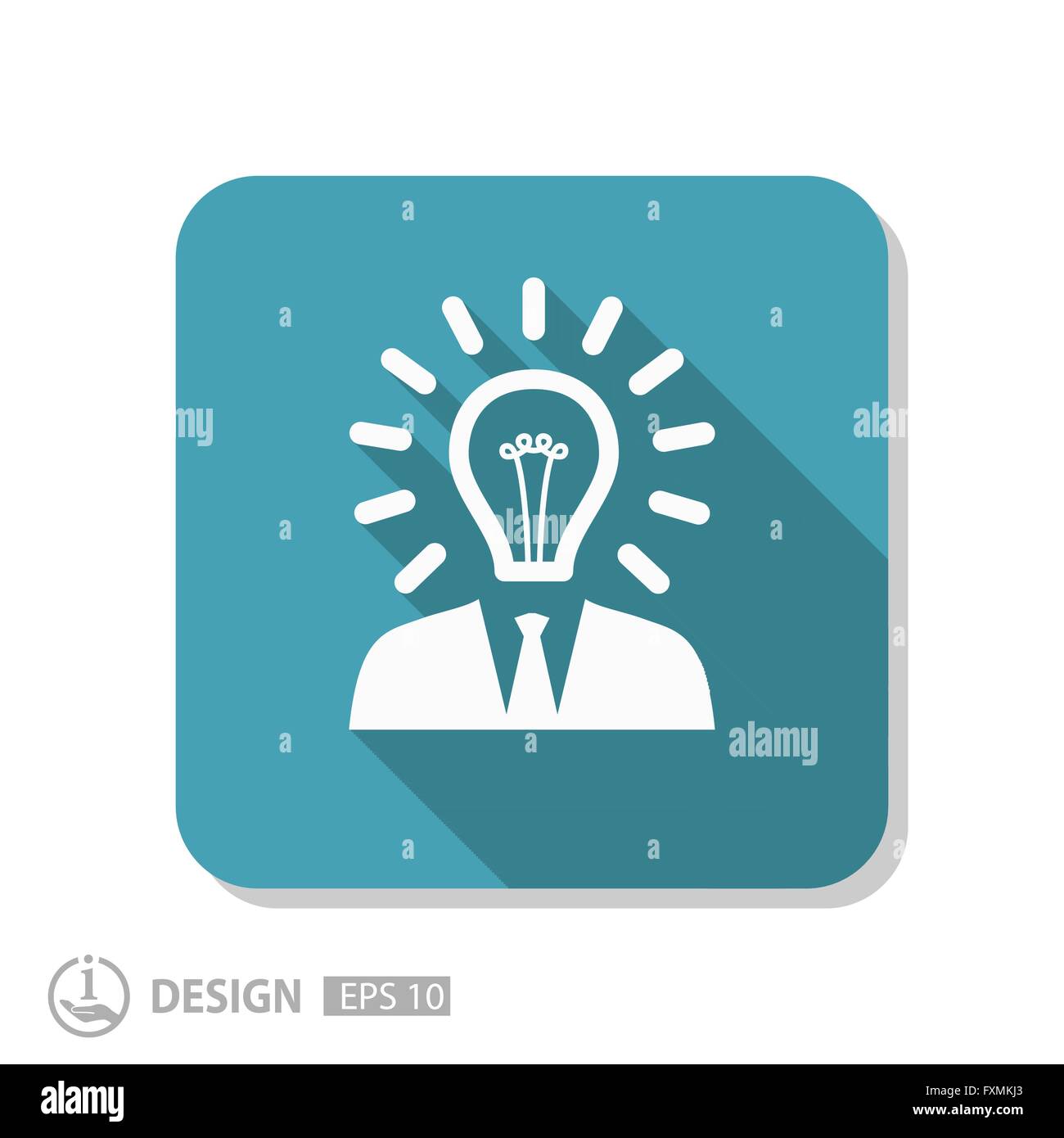 Pictograph of bulb concept Stock Vector Image & Art - Alamy