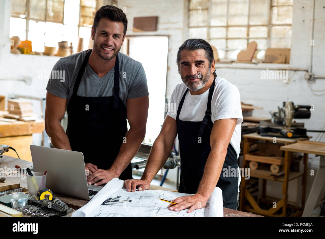 Carpentry work together hi-res stock photography and images - Alamy