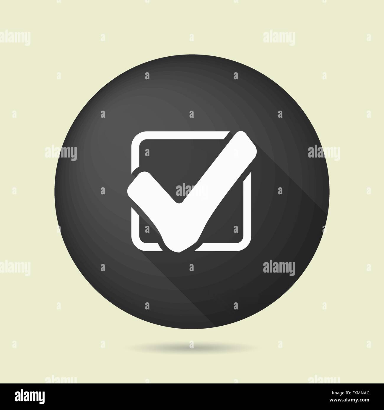Pictograph of check mark Stock Vector Image & Art - Alamy