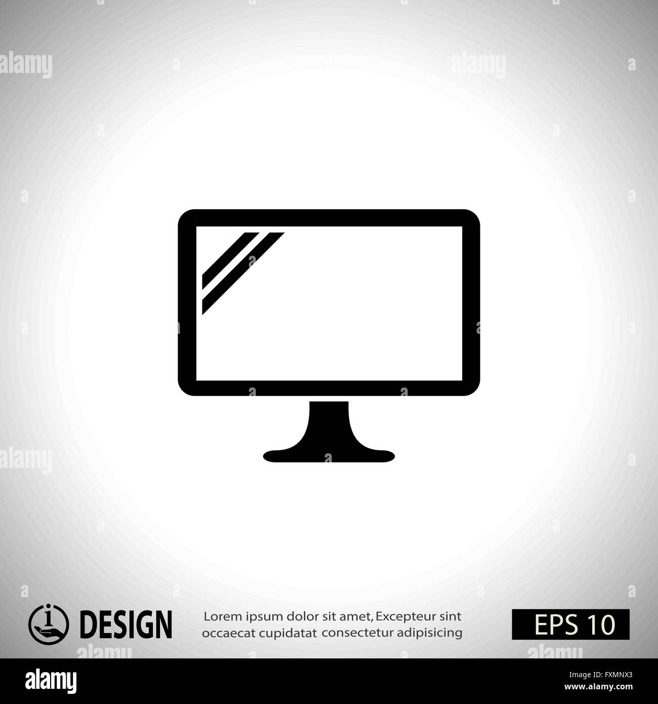 Pictograph of computer Stock Vector Image & Art - Alamy