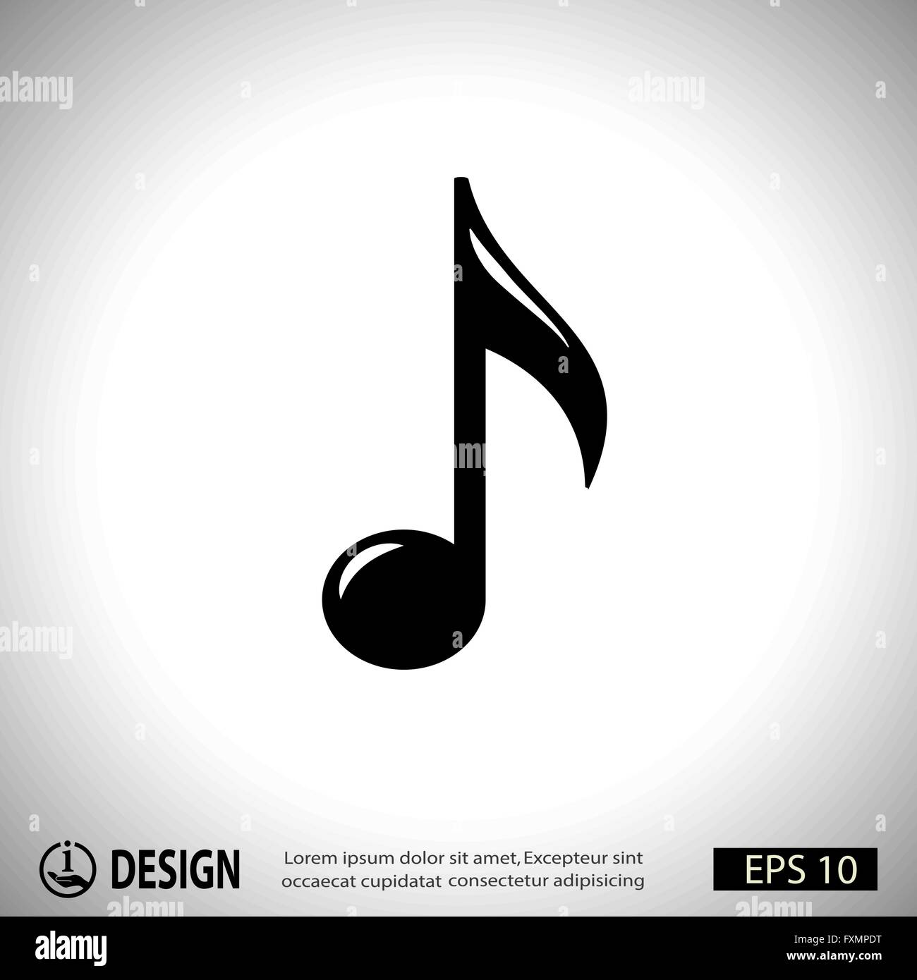 Pictograph of music note Stock Vector Image & Art - Alamy