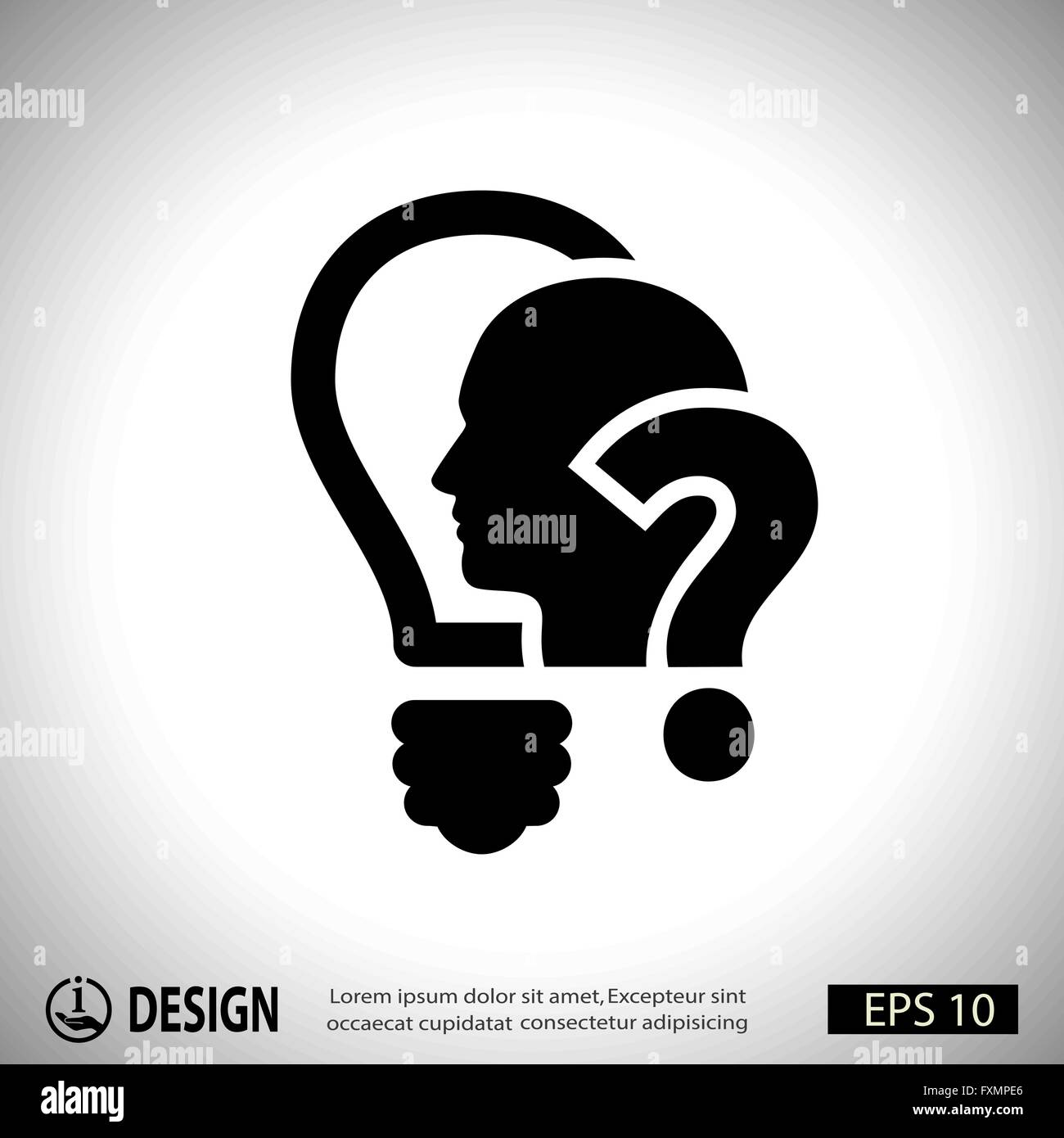 Pictograph of question mark and man Stock Vector Image & Art - Alamy