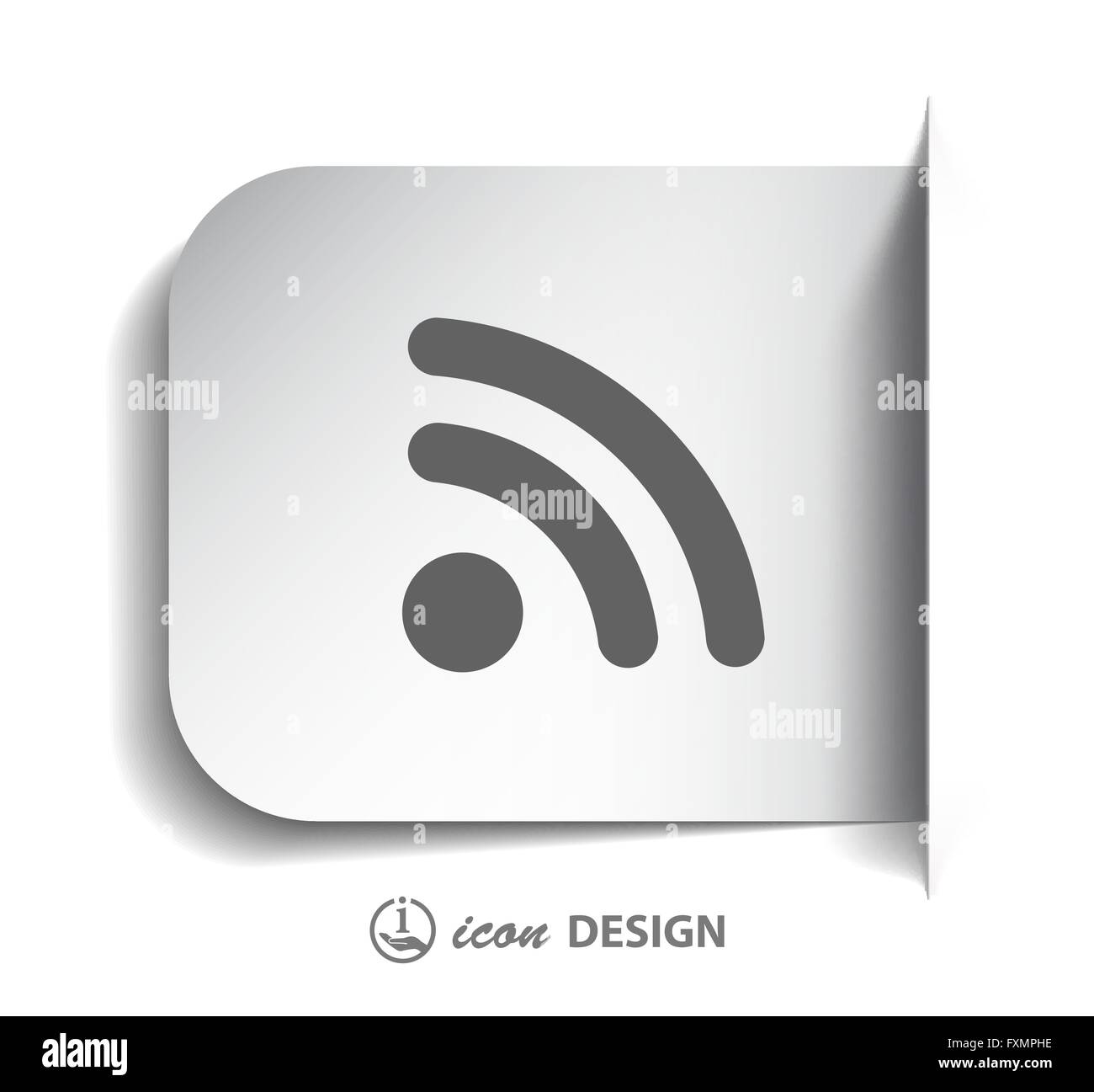 Pictograph of RSS Stock Vector Image & Art - Alamy