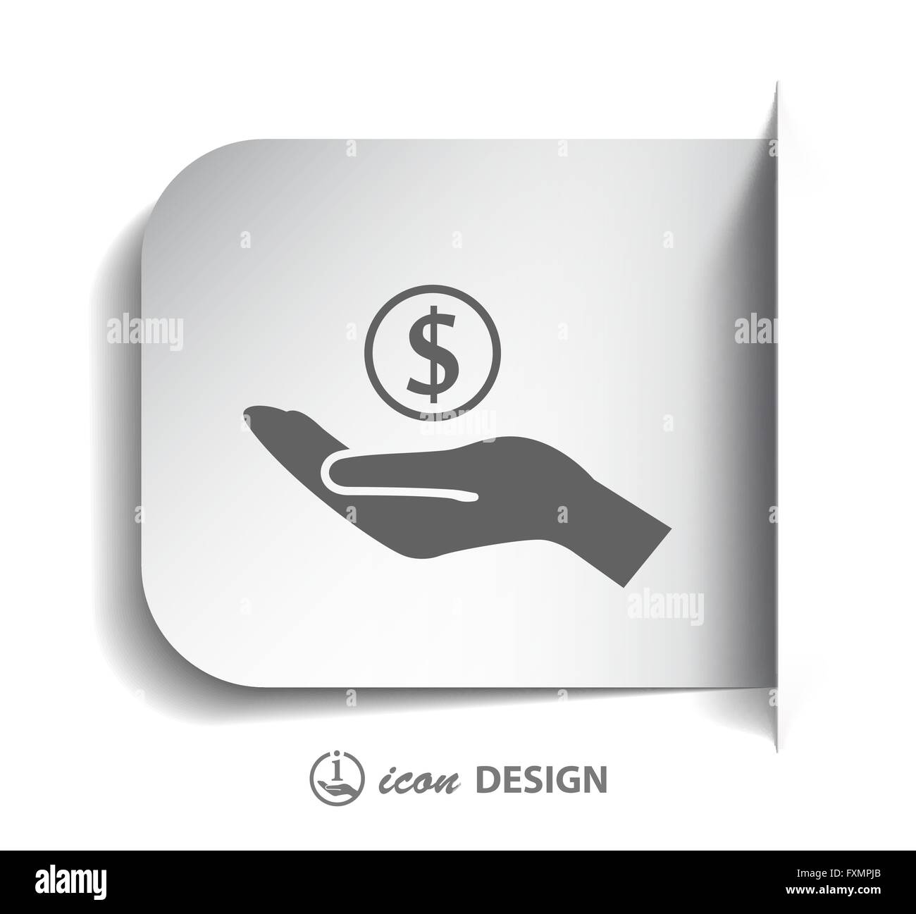 Pictograph of money in hand Stock Vector Image & Art - Alamy