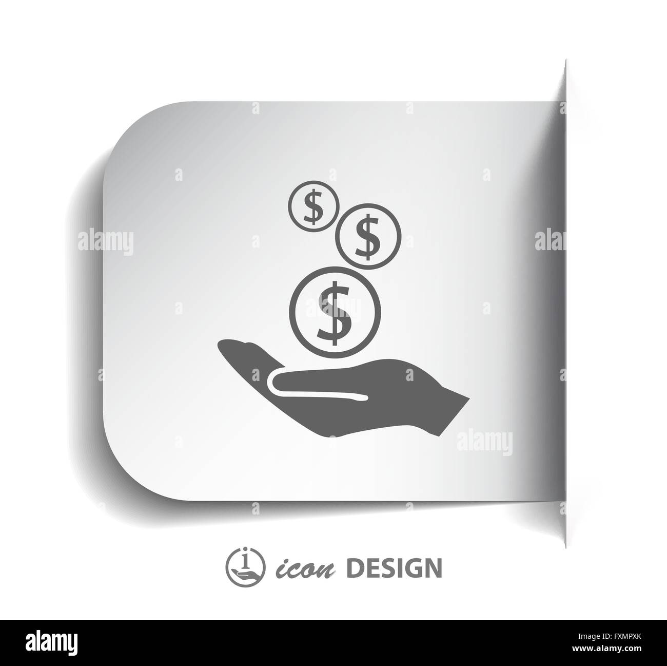Pictograph of money in hand Stock Vector Image & Art - Alamy