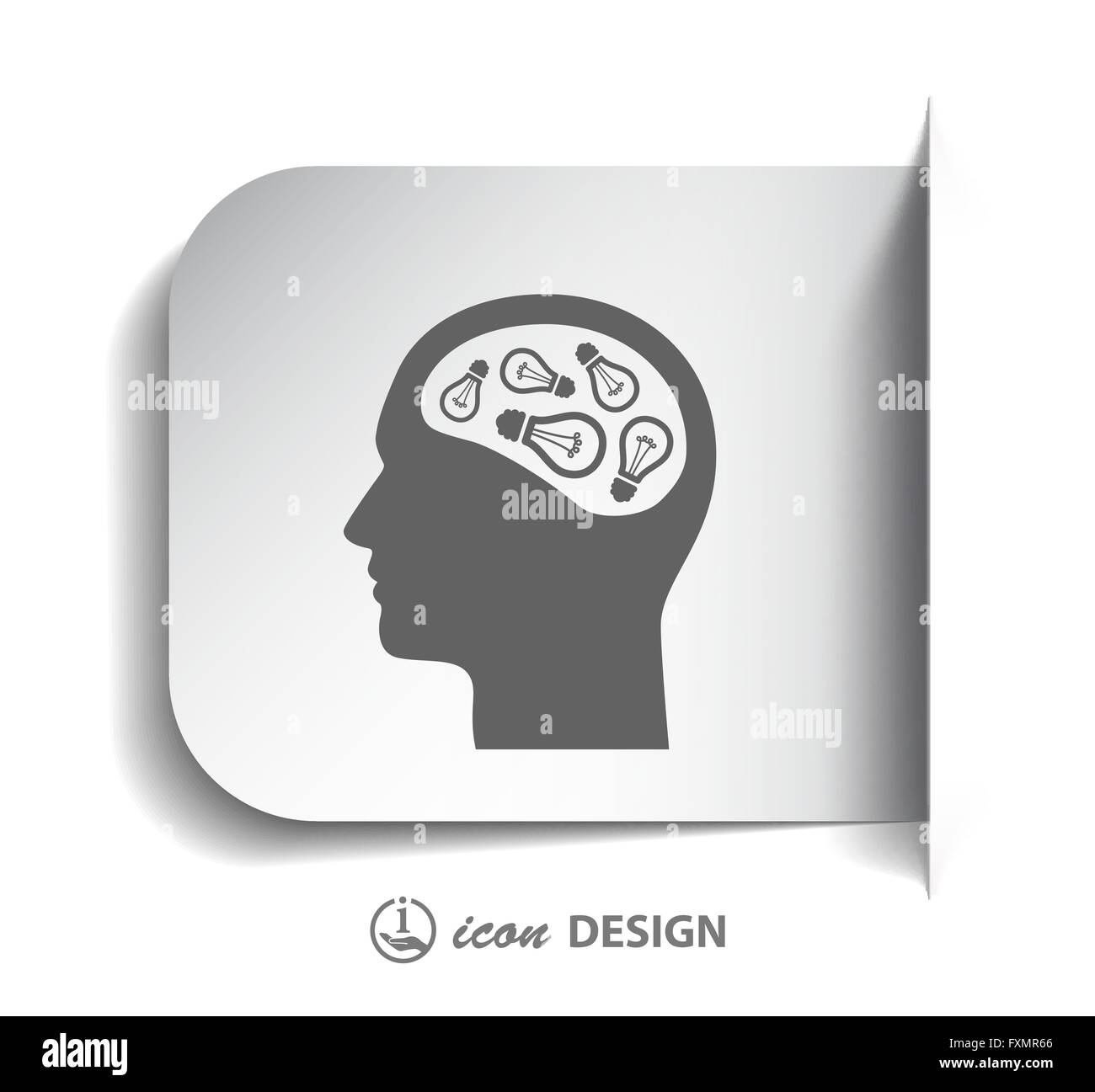 Pictograph of bulb concept Stock Vector Image & Art - Alamy