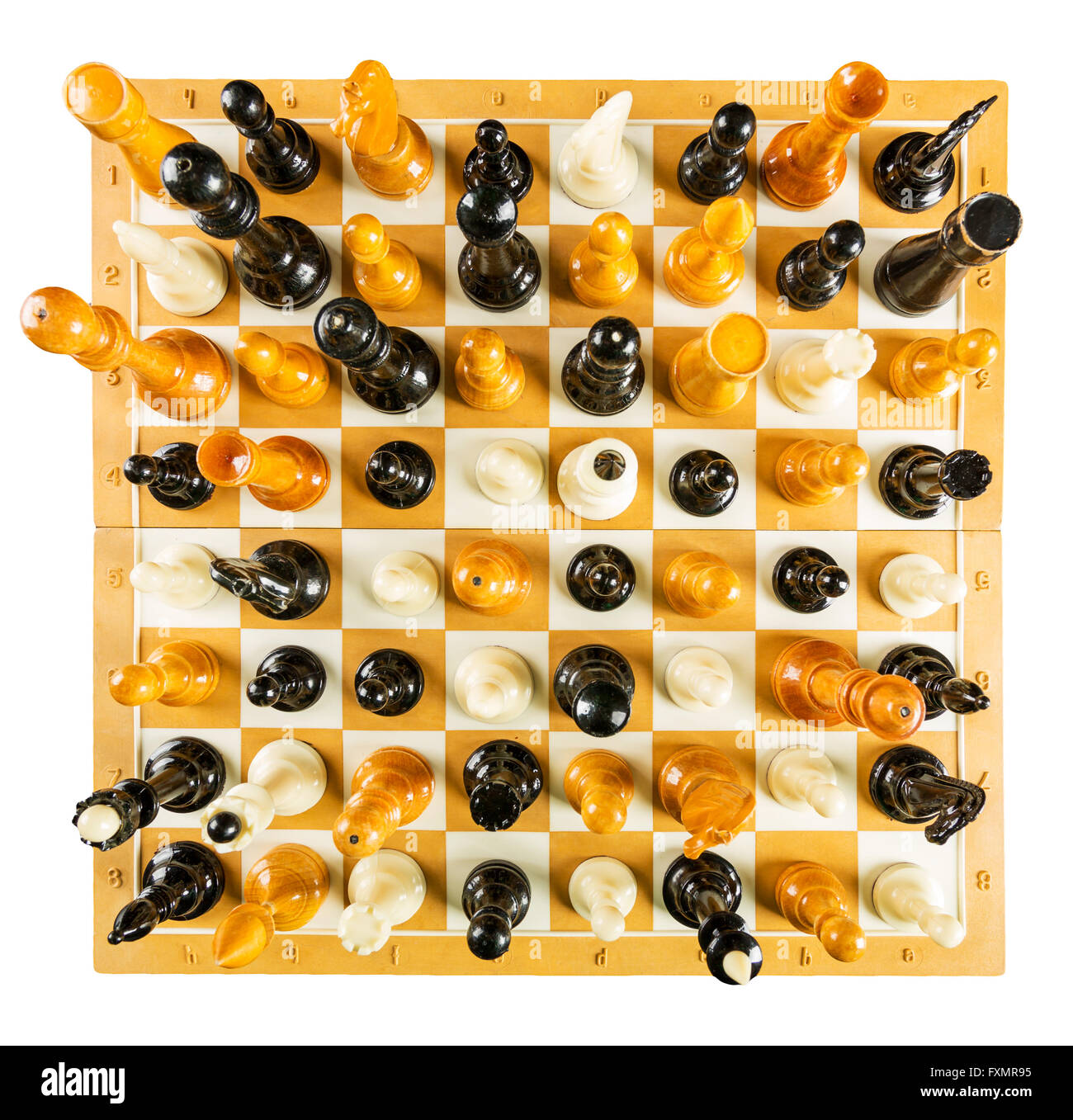 King figure chessboard Cut Out Stock Images & Pictures - Alamy