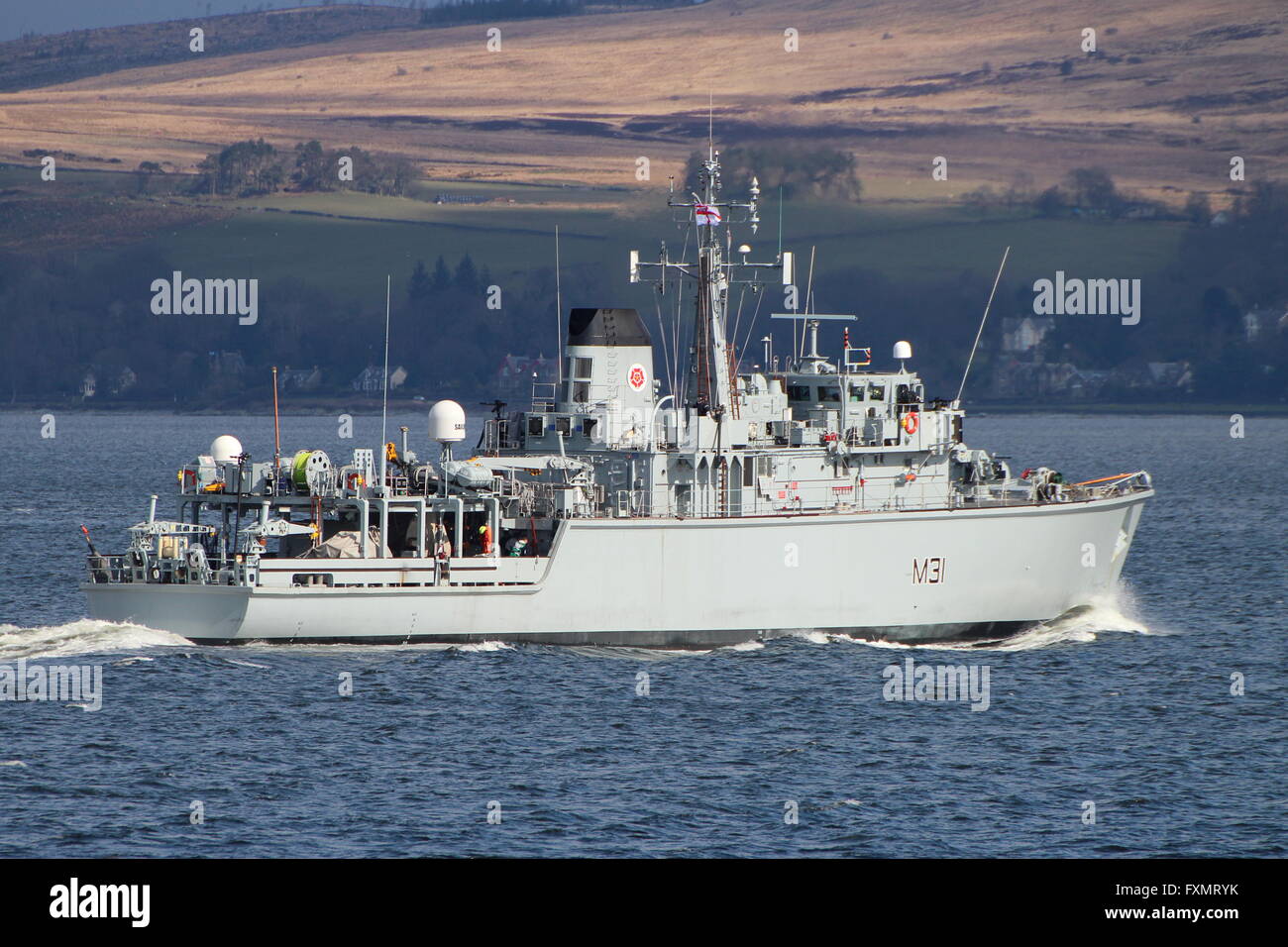 HMS Cattistock (M31), a Hunt-class minesweeper of the Royal Navy ...