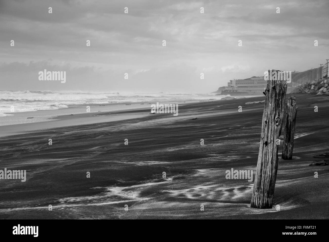 Clouds by the beach Black and White Stock Photos & Images - Alamy