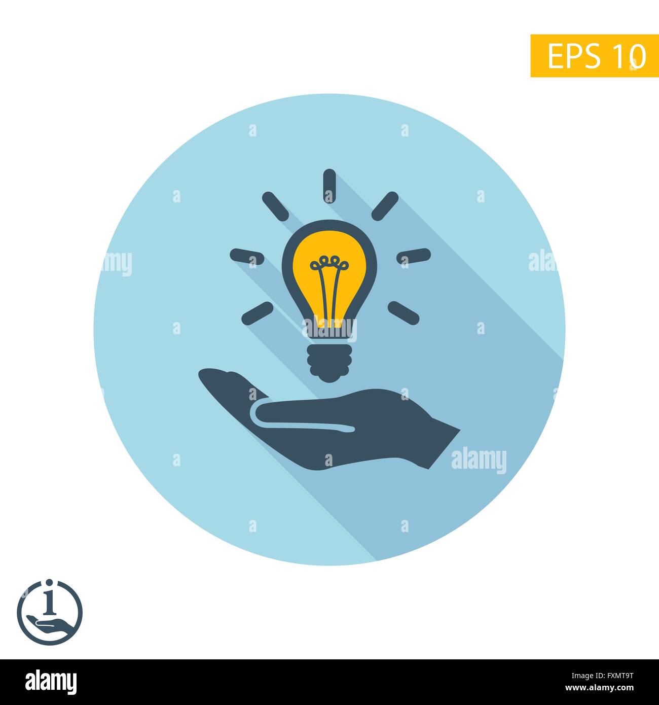 Pictograph of light bulb Stock Vector Image & Art - Alamy