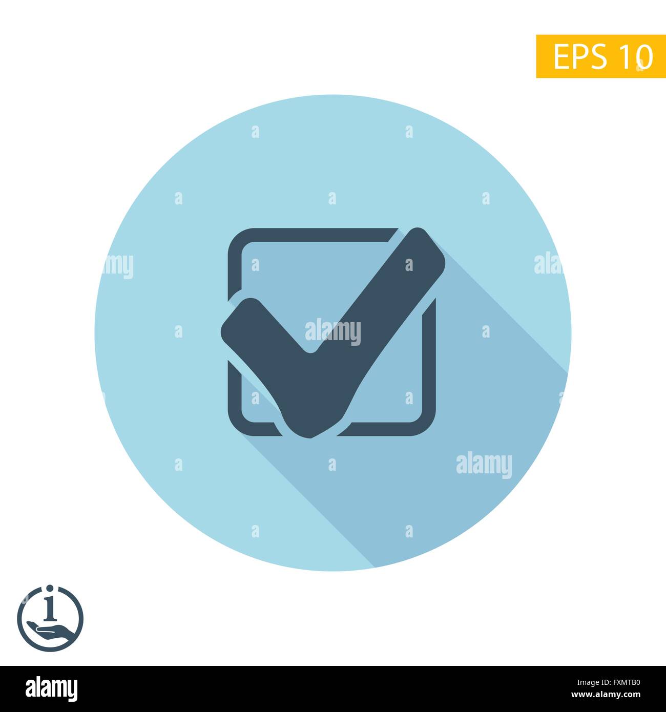 Pictograph of check mark Stock Vector Image & Art - Alamy