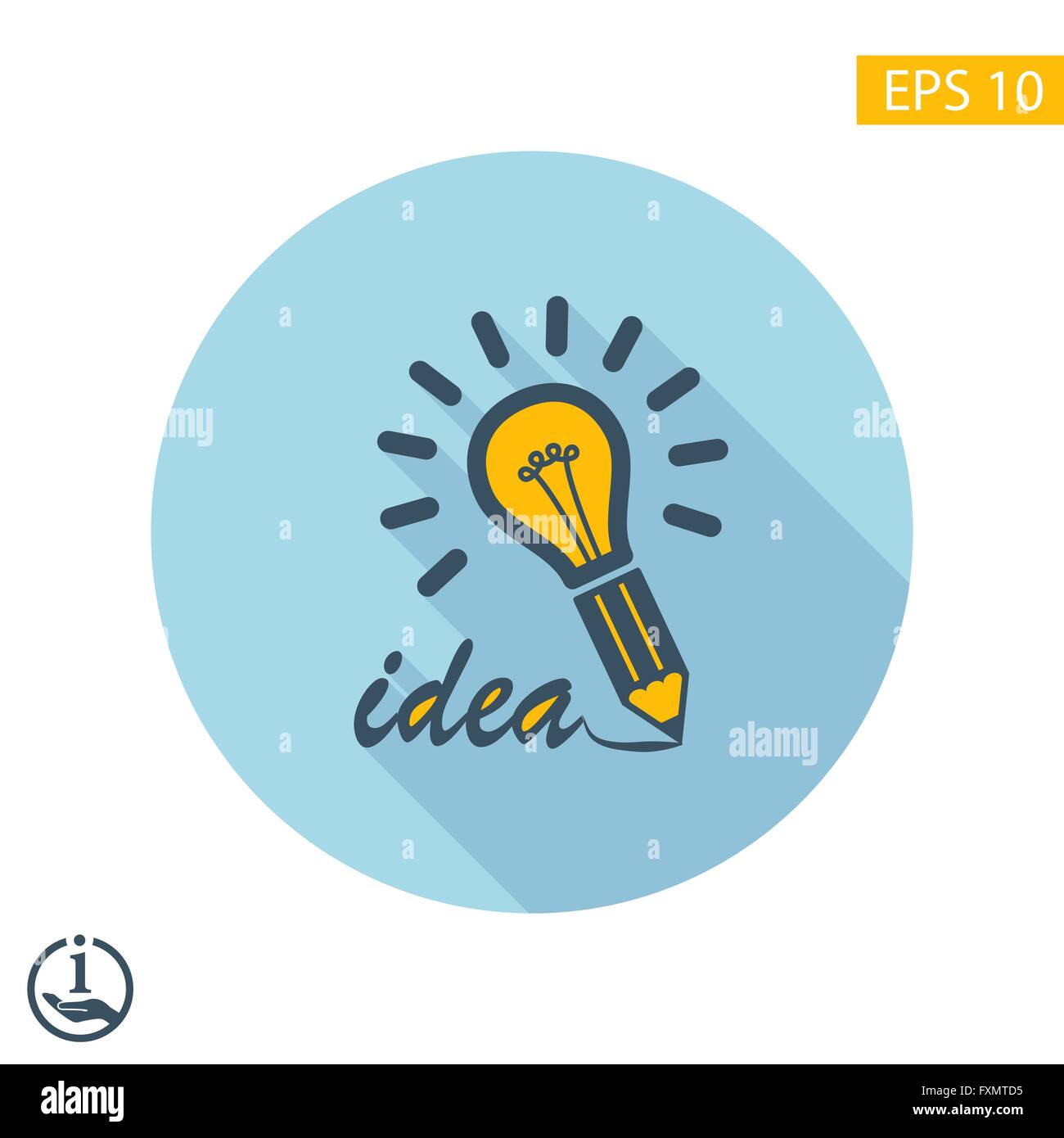 Pictograph of light bulb Stock Vector Image & Art - Alamy