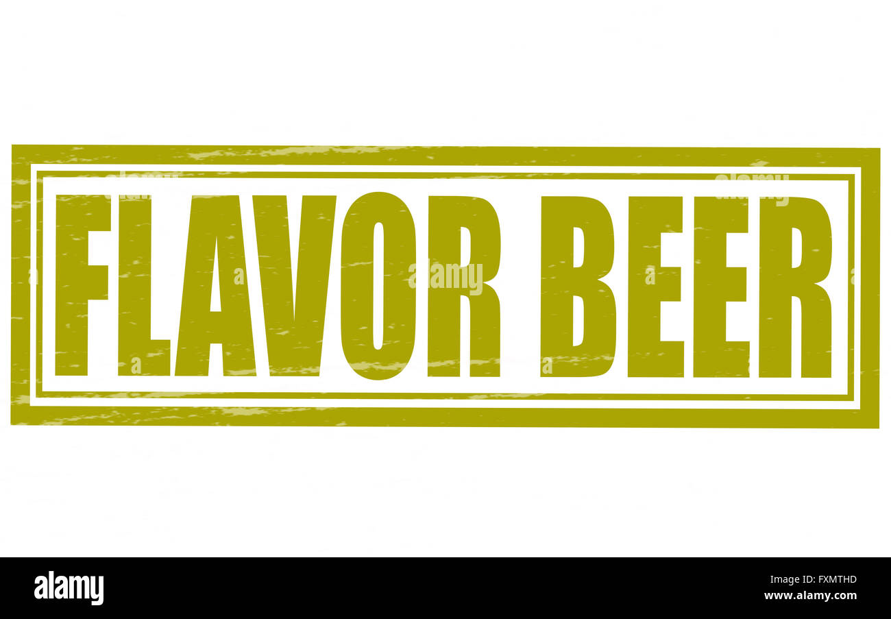 Stamp with text flavor beer inside, vector illustration Stock Photo - Alamy