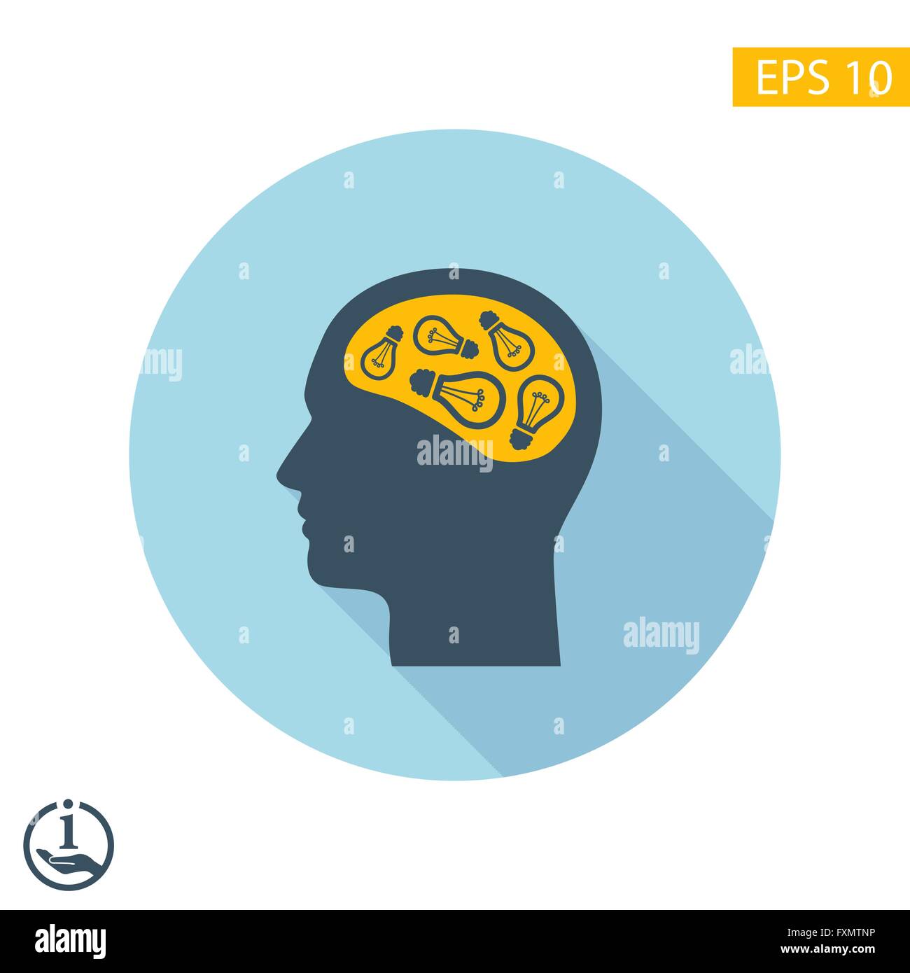 Pictograph of bulb concept Stock Vector Image & Art - Alamy