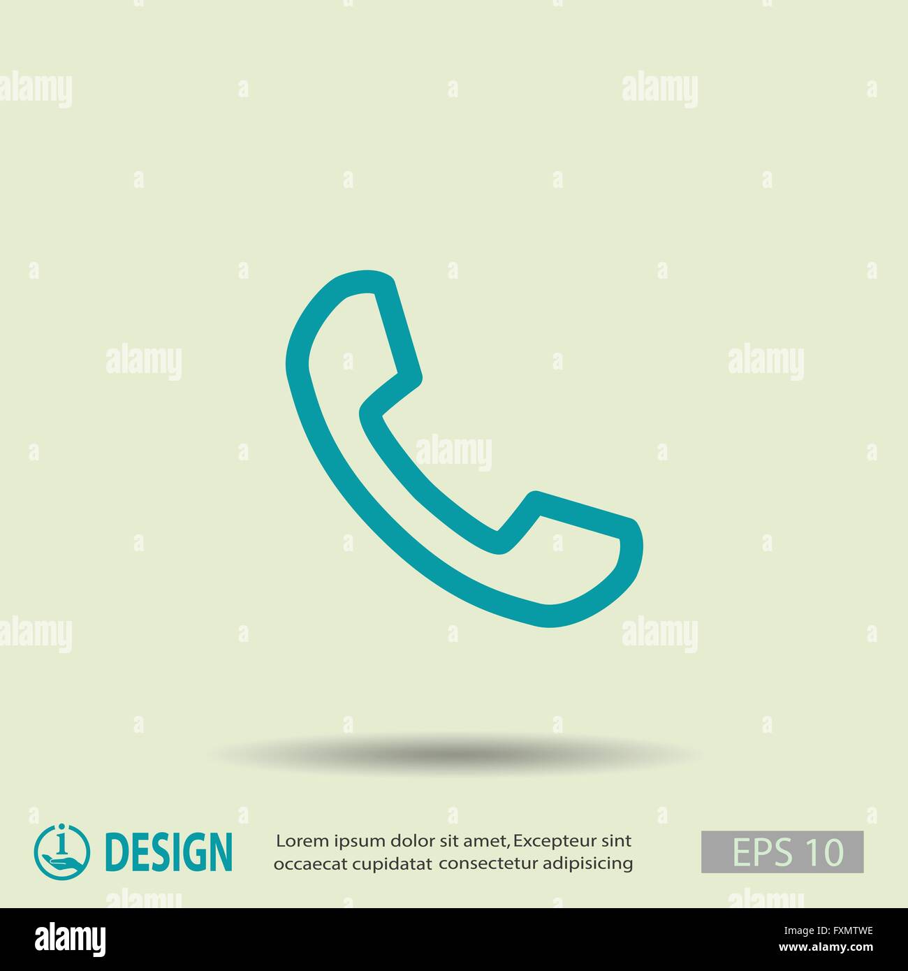 Pictograph of phone Stock Vector Image & Art - Alamy