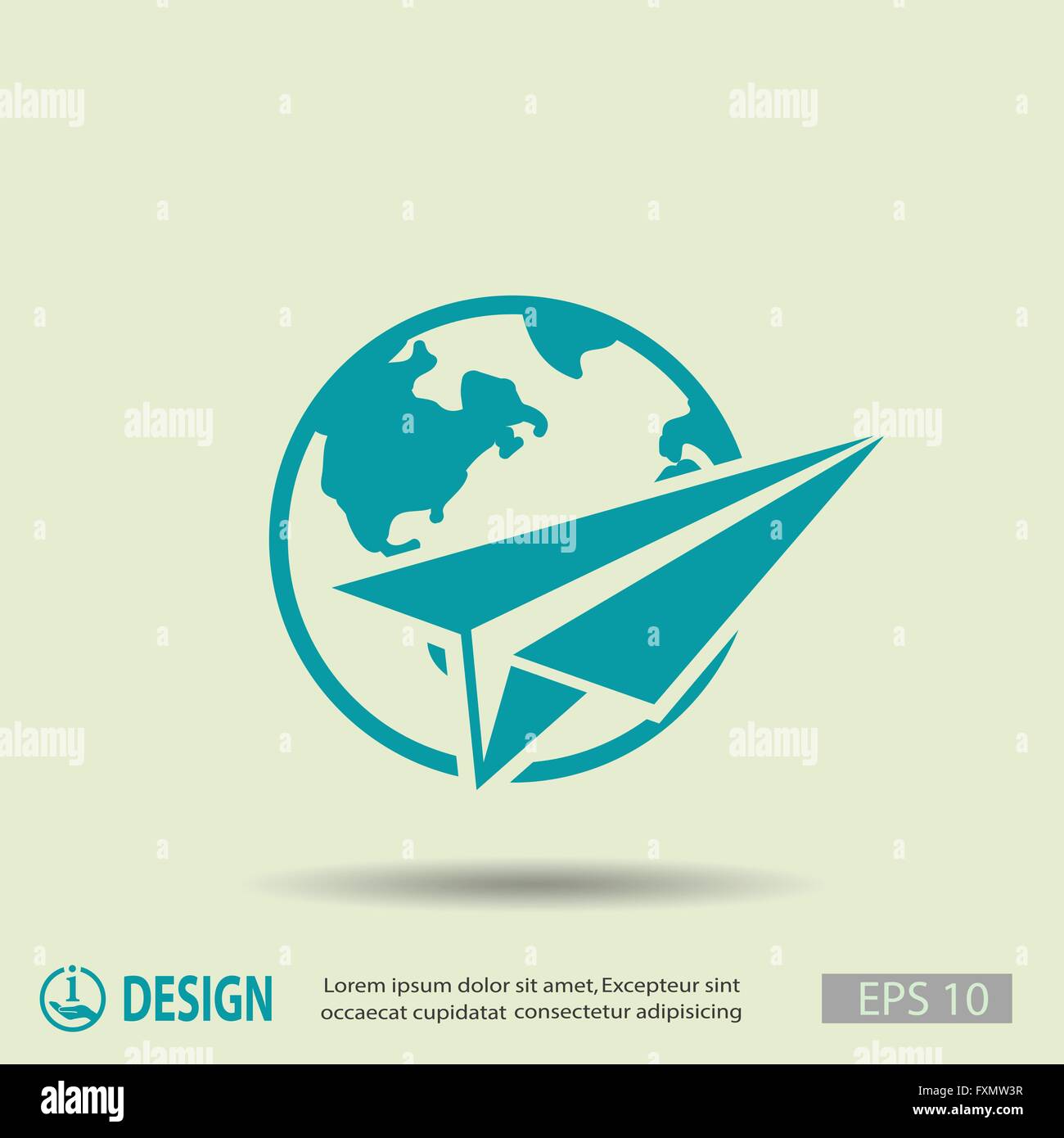 Pictograph of airplane Stock Vector Image & Art - Alamy