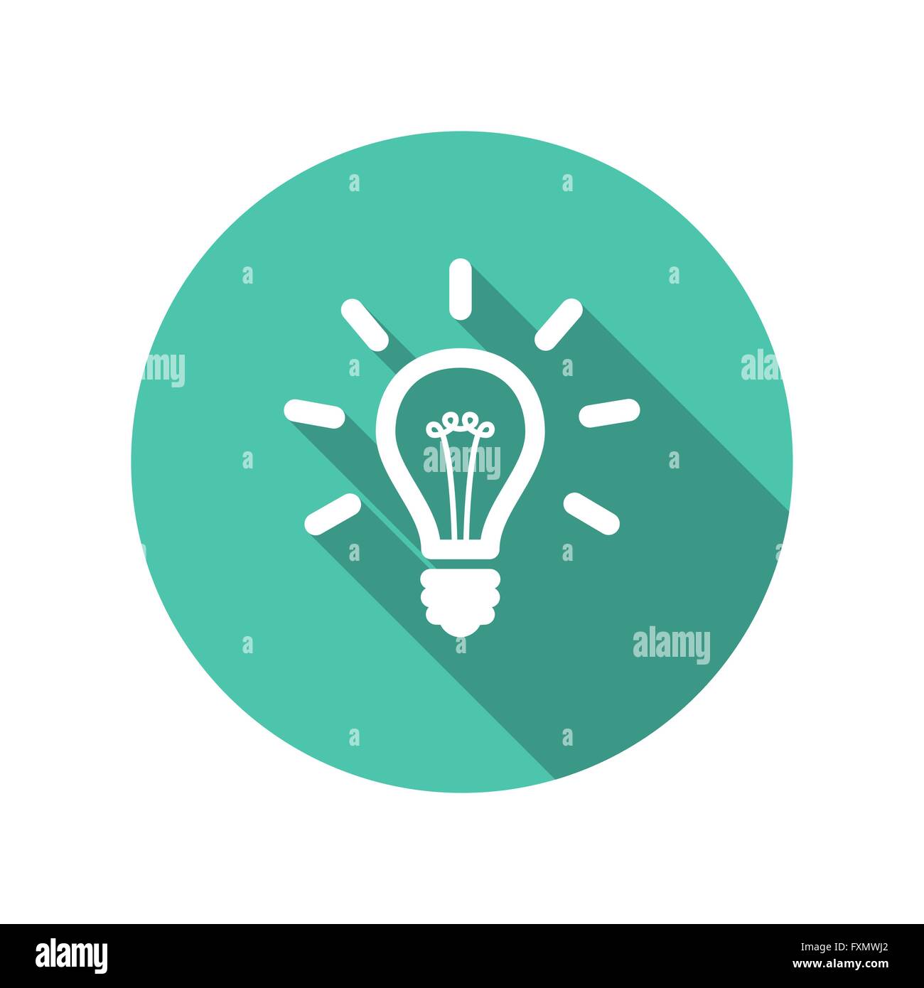 Pictograph of light bulb Stock Vector Image & Art - Alamy