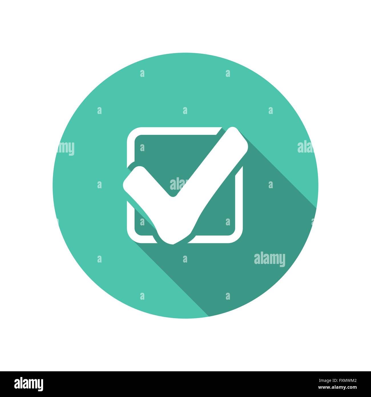 Pictograph of check mark Stock Vector Image & Art - Alamy