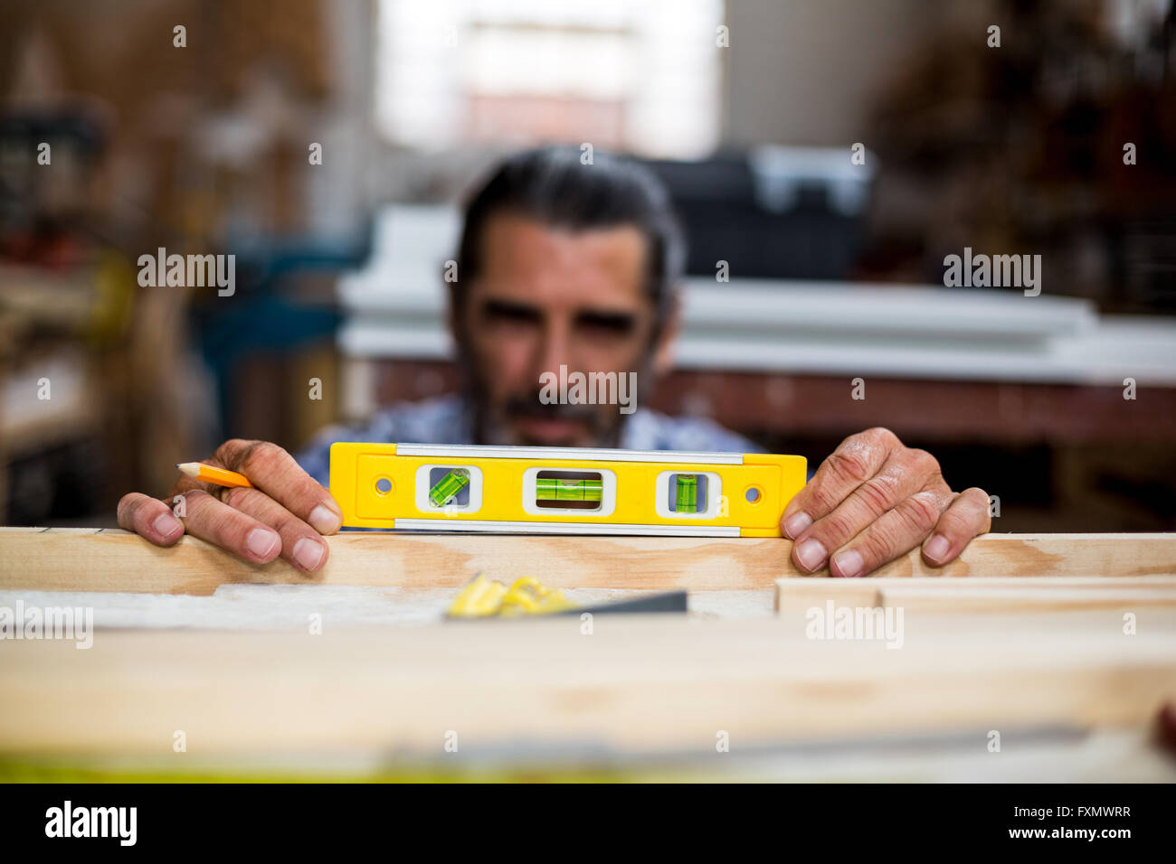 Ruler spirit level hi-res stock photography and images - Alamy