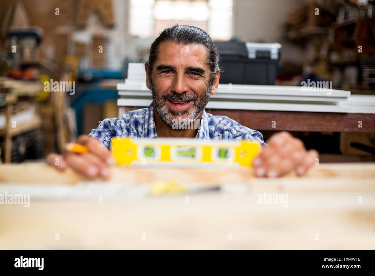 Ruler spirit level hi-res stock photography and images - Alamy