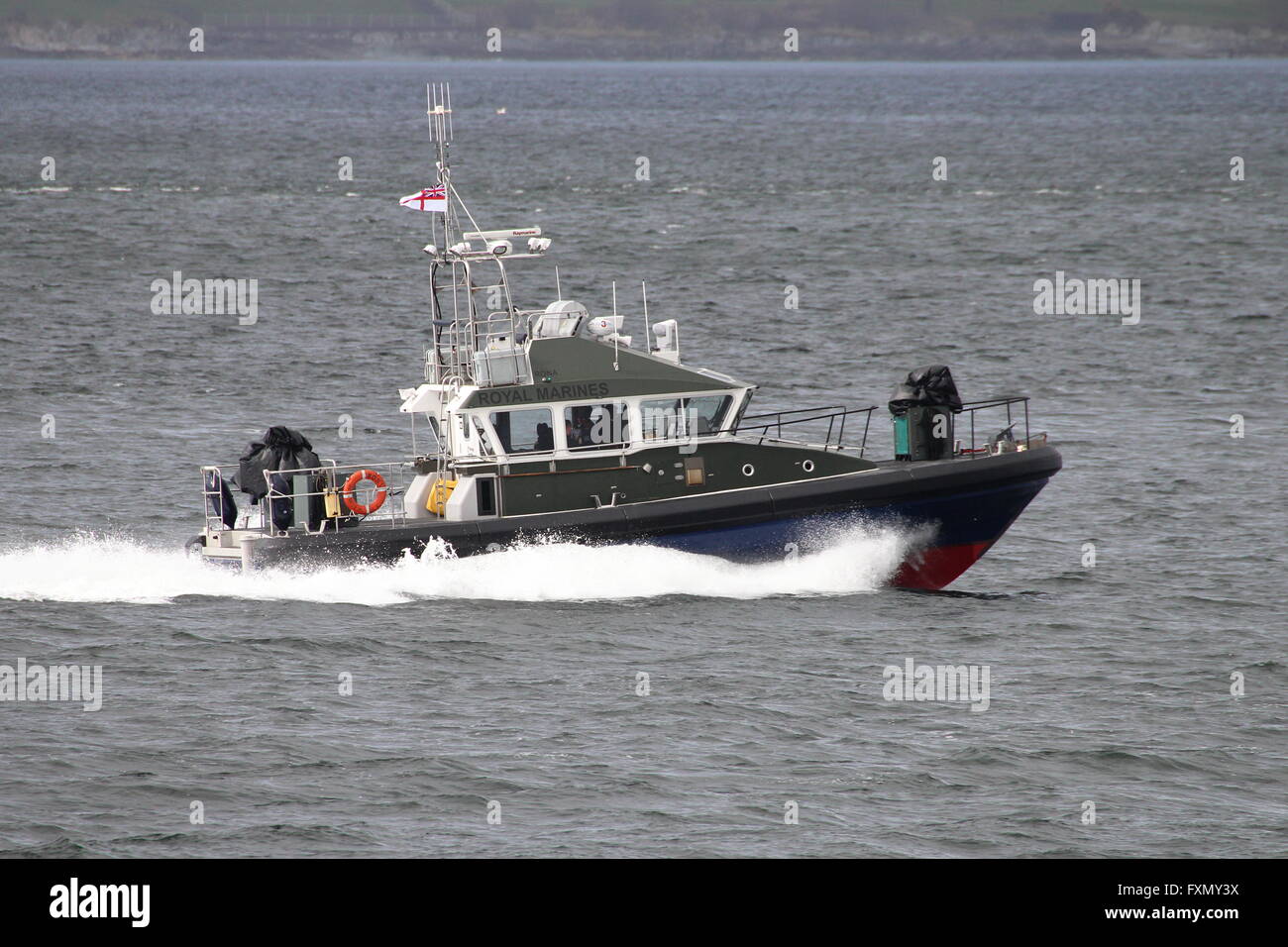 Rona, an Island-class launch of the Royal Marines (43 Commando Fleet ...