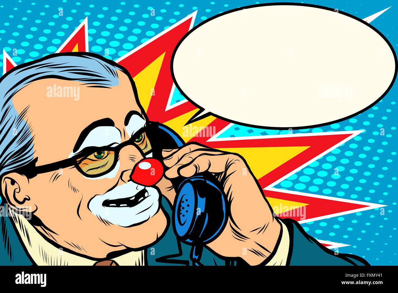 boss clown on the phone Stock Vector Image & Art - Alamy