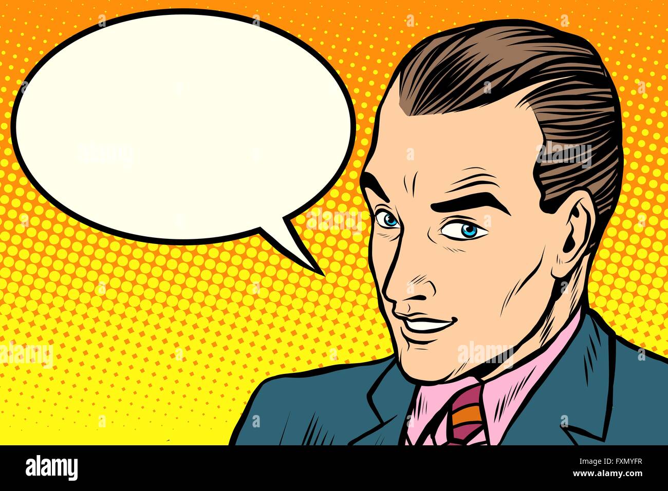 businessman says comic book bubble Stock Vector Image & Art - Alamy