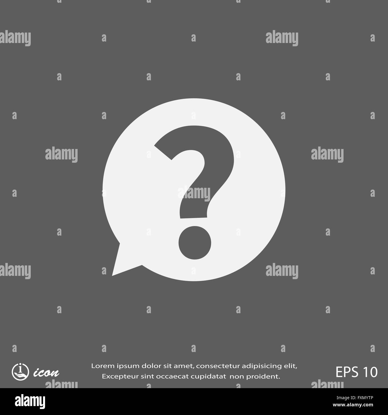 Pictograph of question mark Stock Vector Image & Art - Alamy