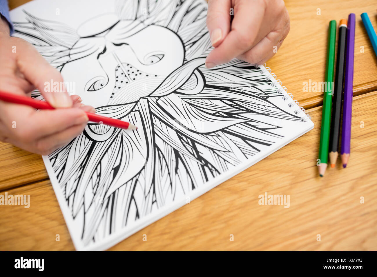 Adult colouring book hi-res stock photography and images - Alamy
