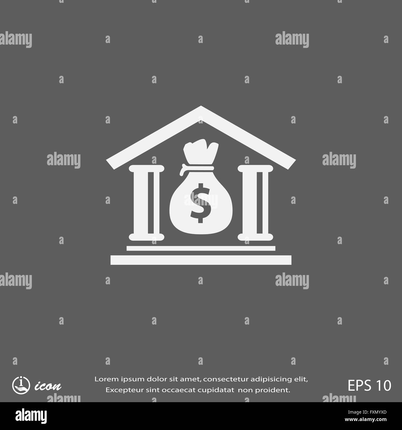 Pictograph of bank Stock Vector Image & Art - Alamy