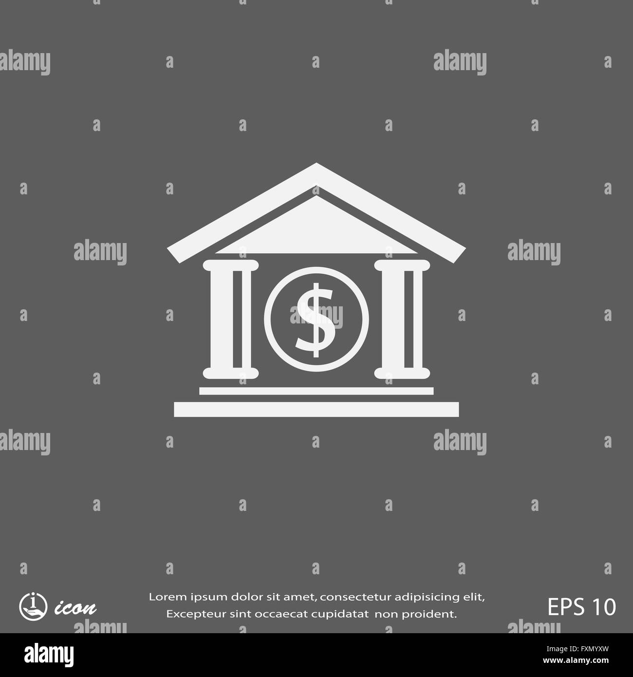 Pictograph of bank Stock Vector Image & Art - Alamy