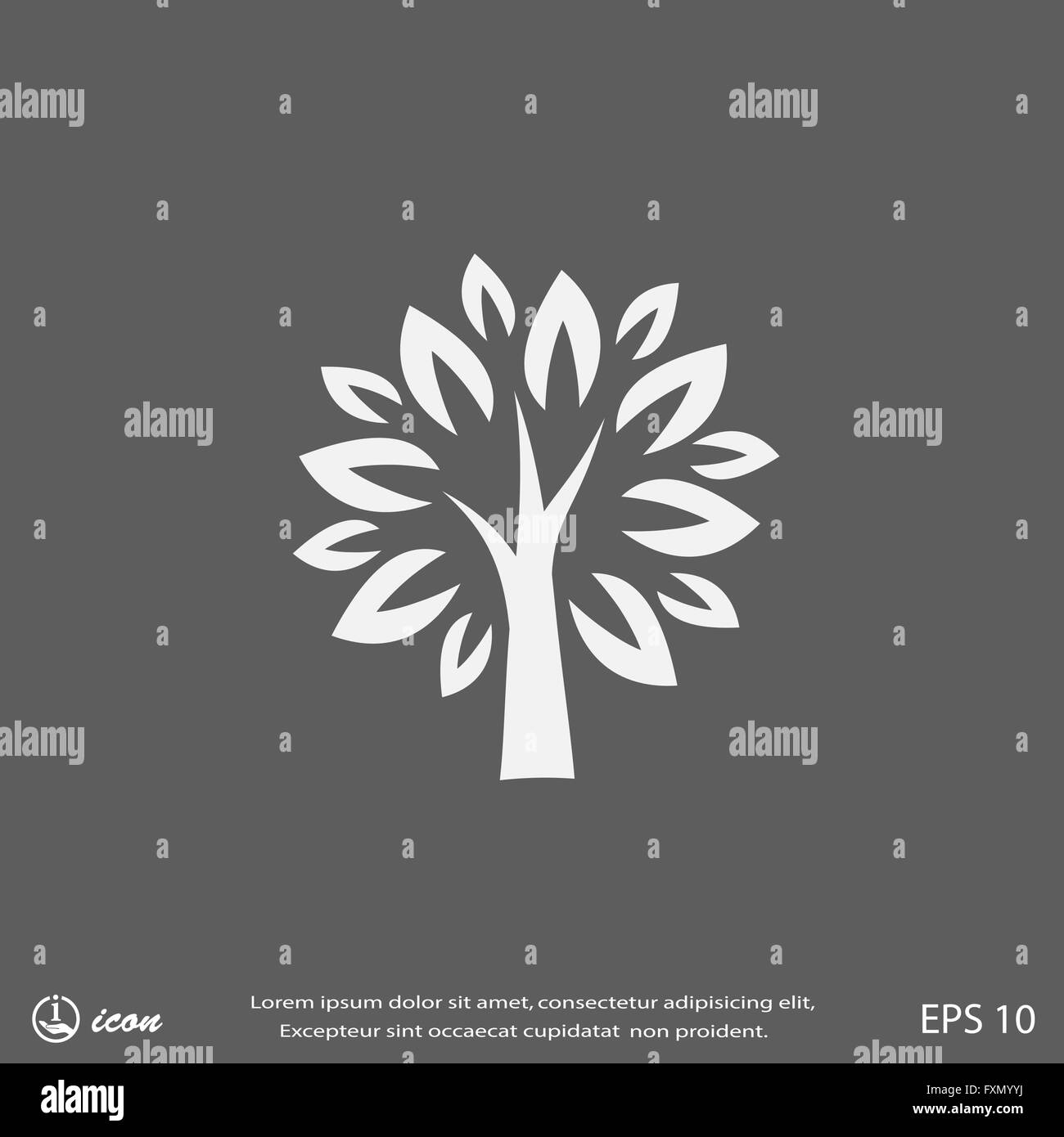Pictograph of tree Stock Vector Image & Art - Alamy