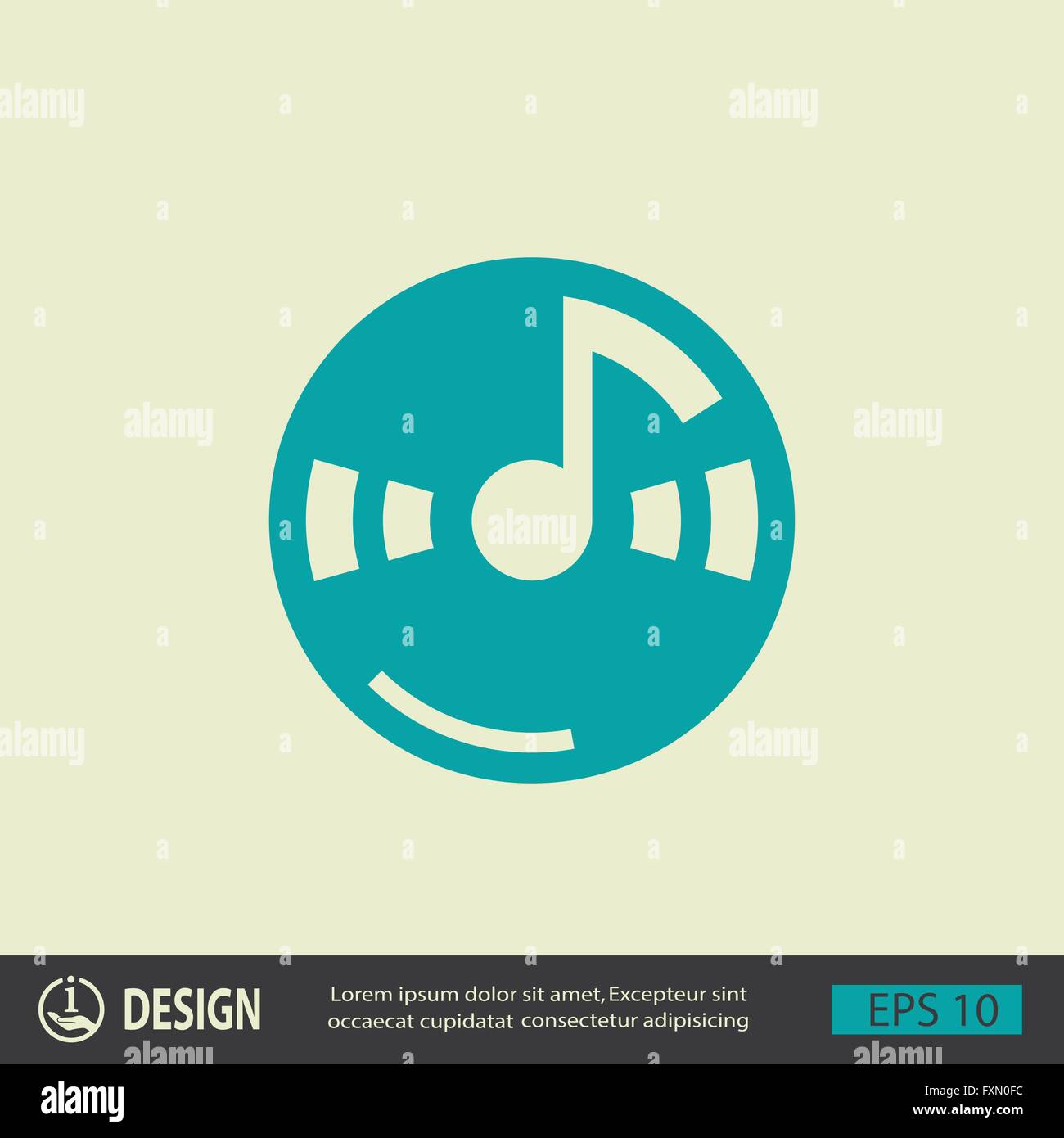 Pictograph of music note Stock Vector Image & Art - Alamy