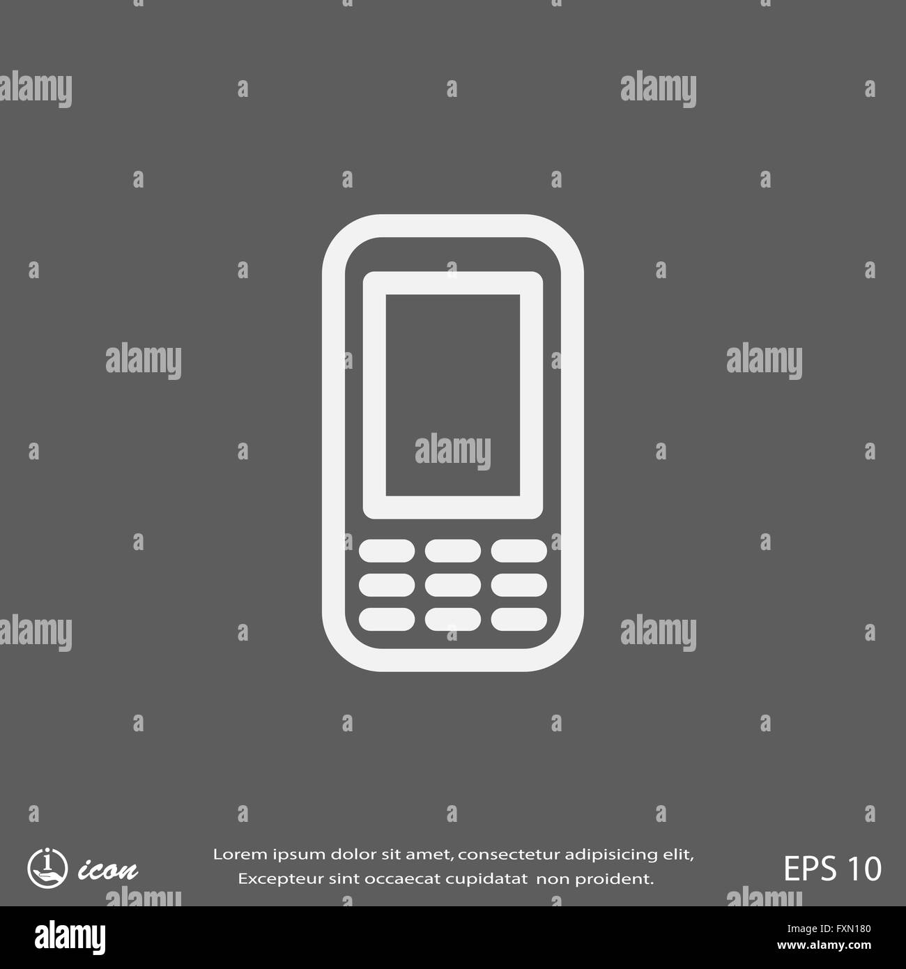 Pictograph of mobile Stock Vector Image & Art - Alamy