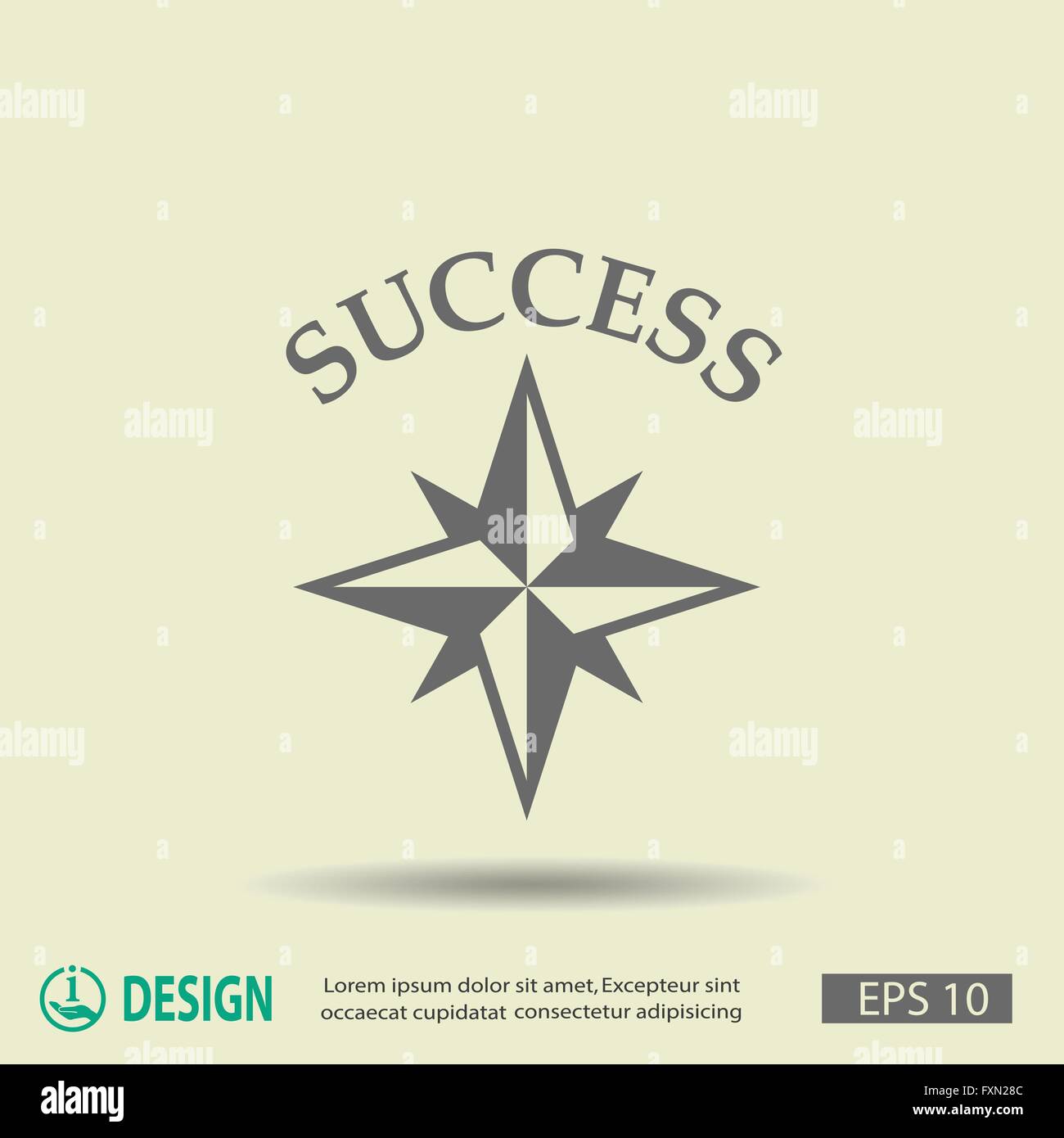 success and compass icon Stock Vector Image & Art - Alamy