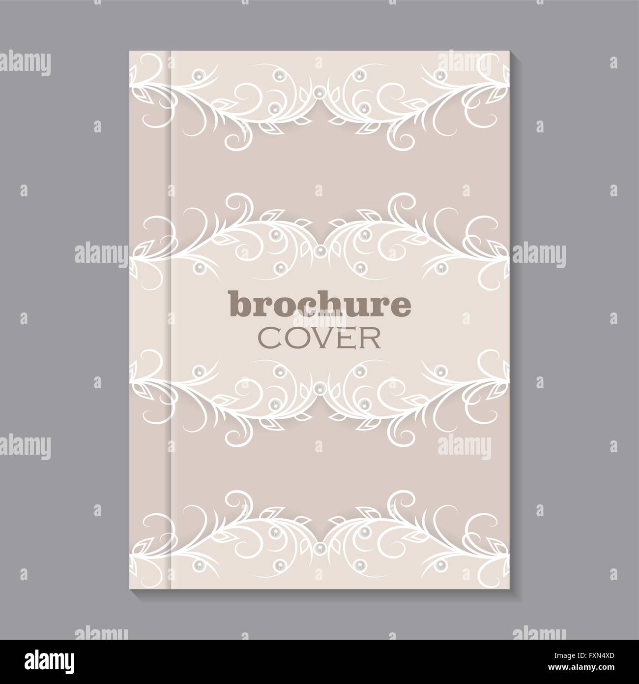 Floral brochure cover design Stock Vector Image & Art - Alamy