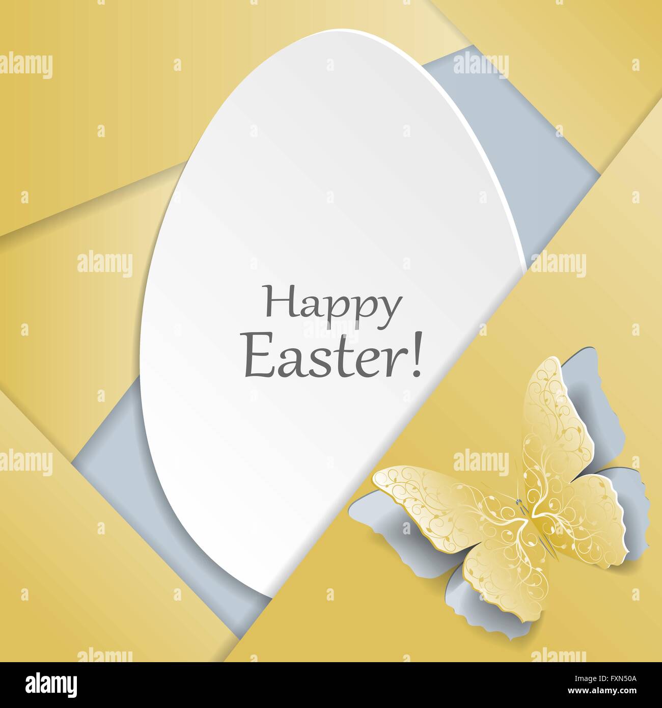Happy Easter greeting card Stock Vector Image & Art - Alamy