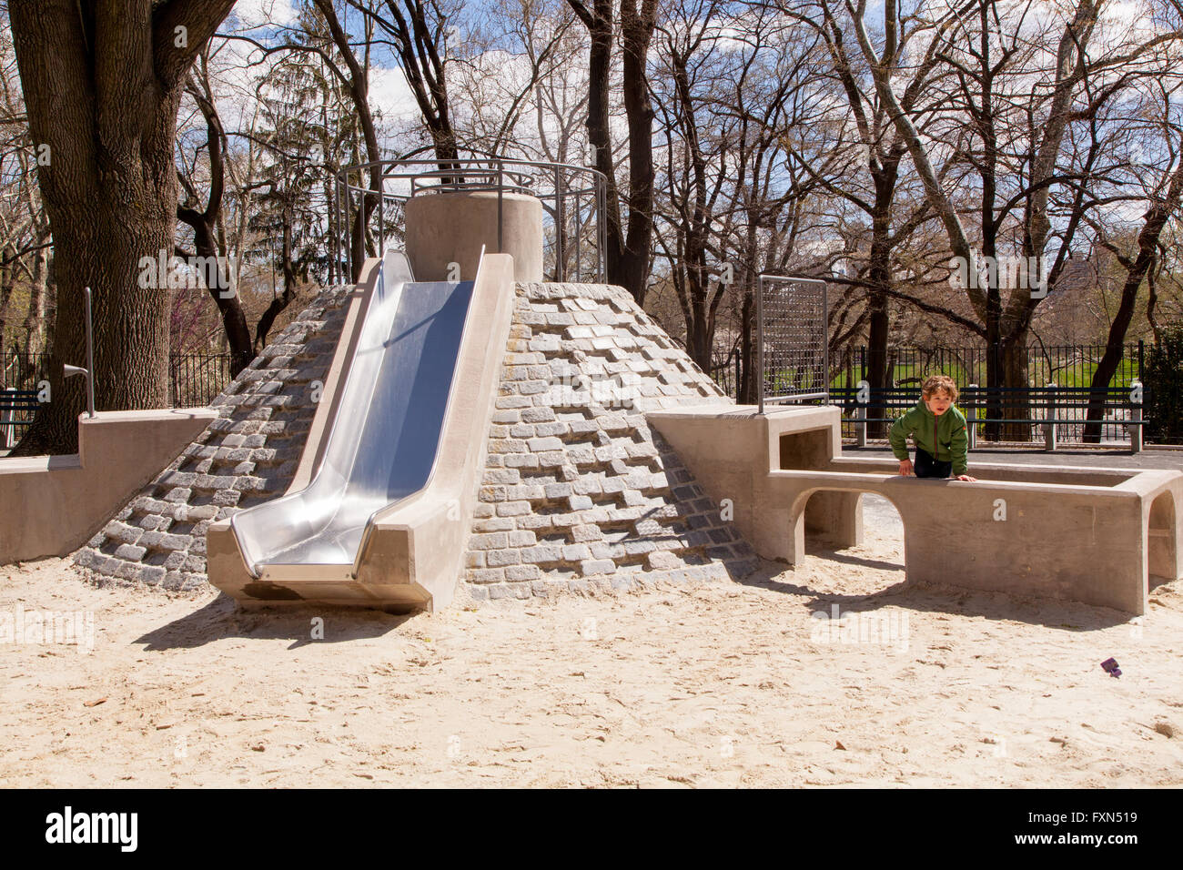 Adventure playground, Central Park, Manhattan, New York City, United ...