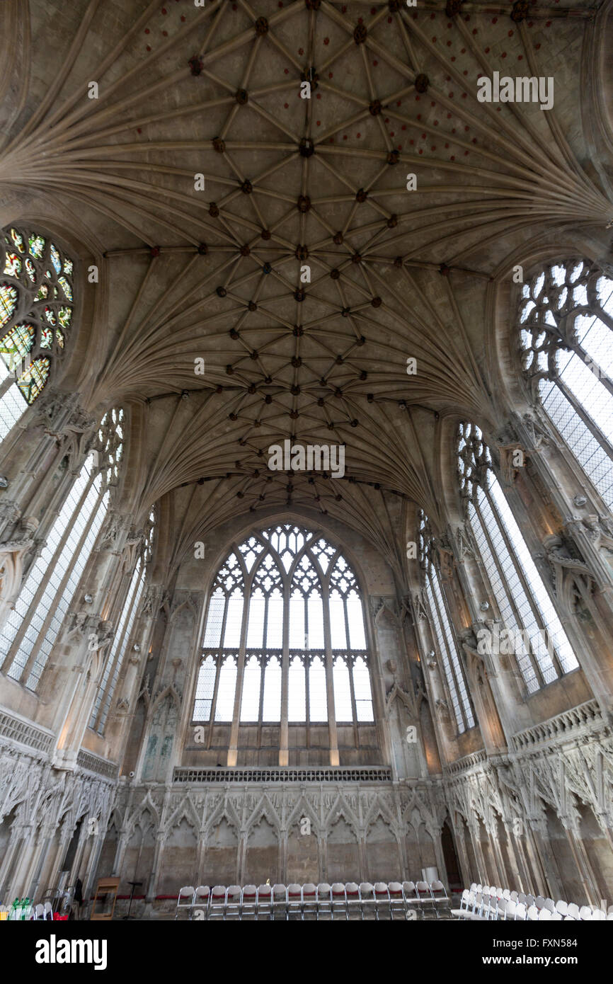 Vaulted ceiling in the lady chapel, Ely Cathedral, Cambridgeshire ...