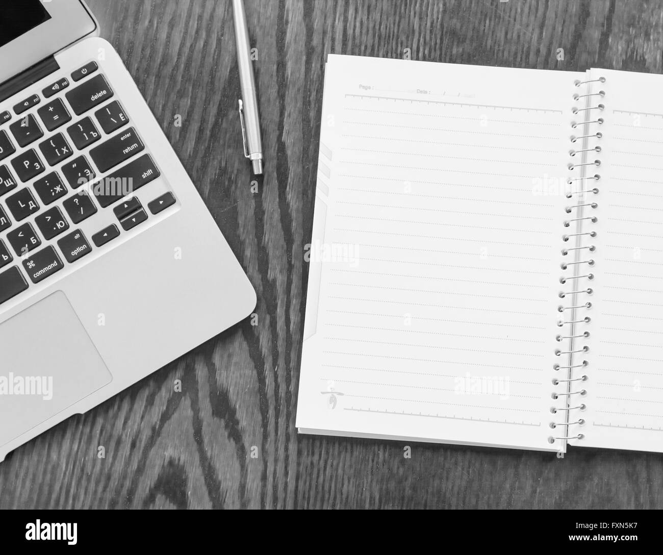 Neat handwriting Black and White Stock Photos & Images - Alamy