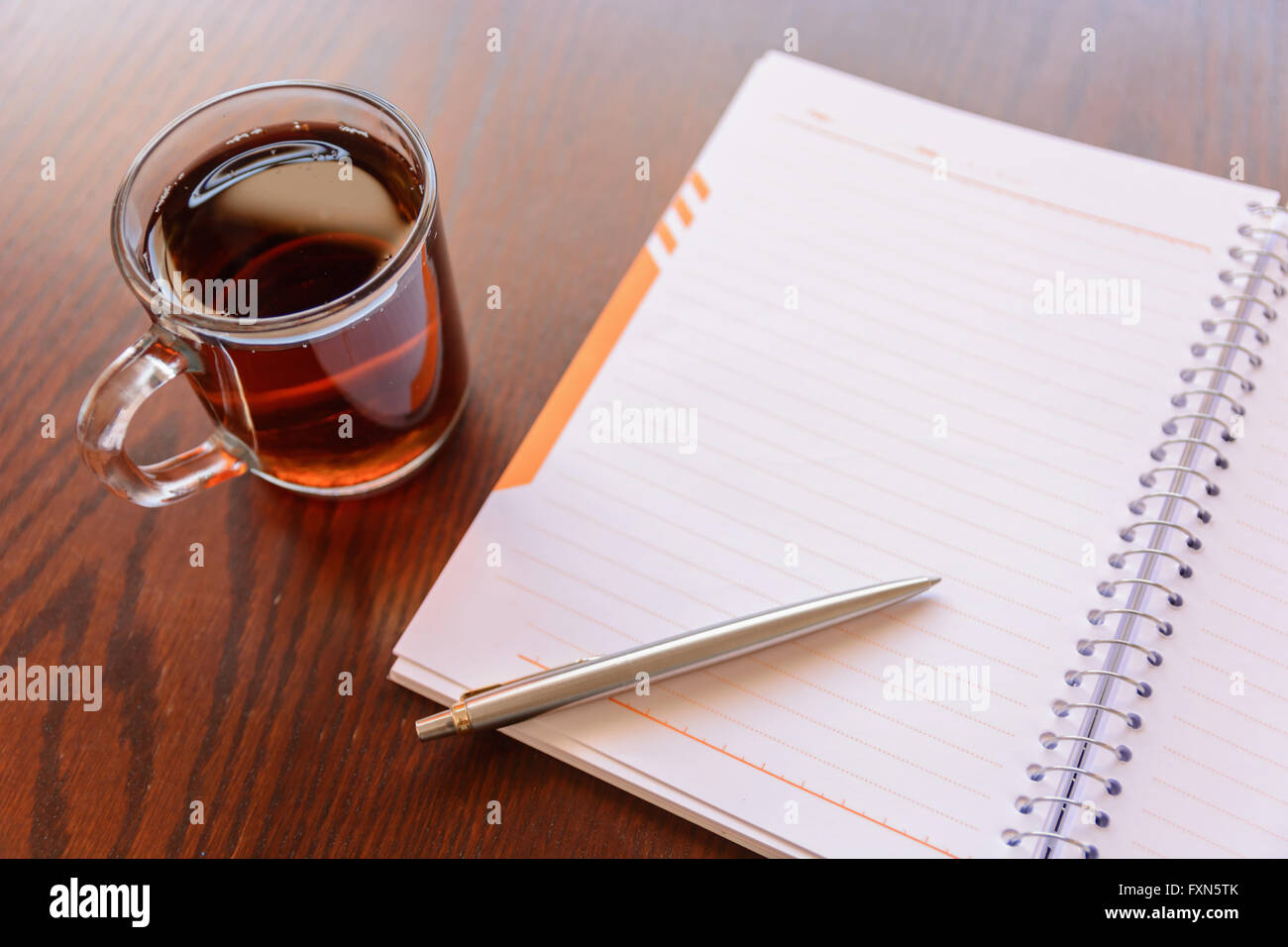 Cup tea note blank paper hi-res stock photography and images - Alamy