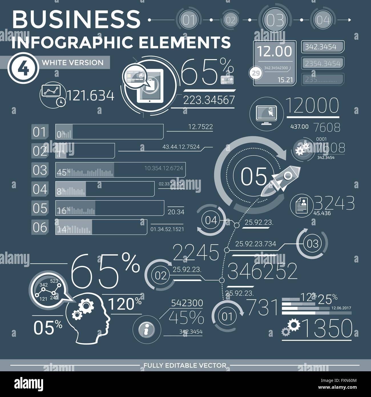 Business Infographic Elements Stock Vector Image & Art - Alamy