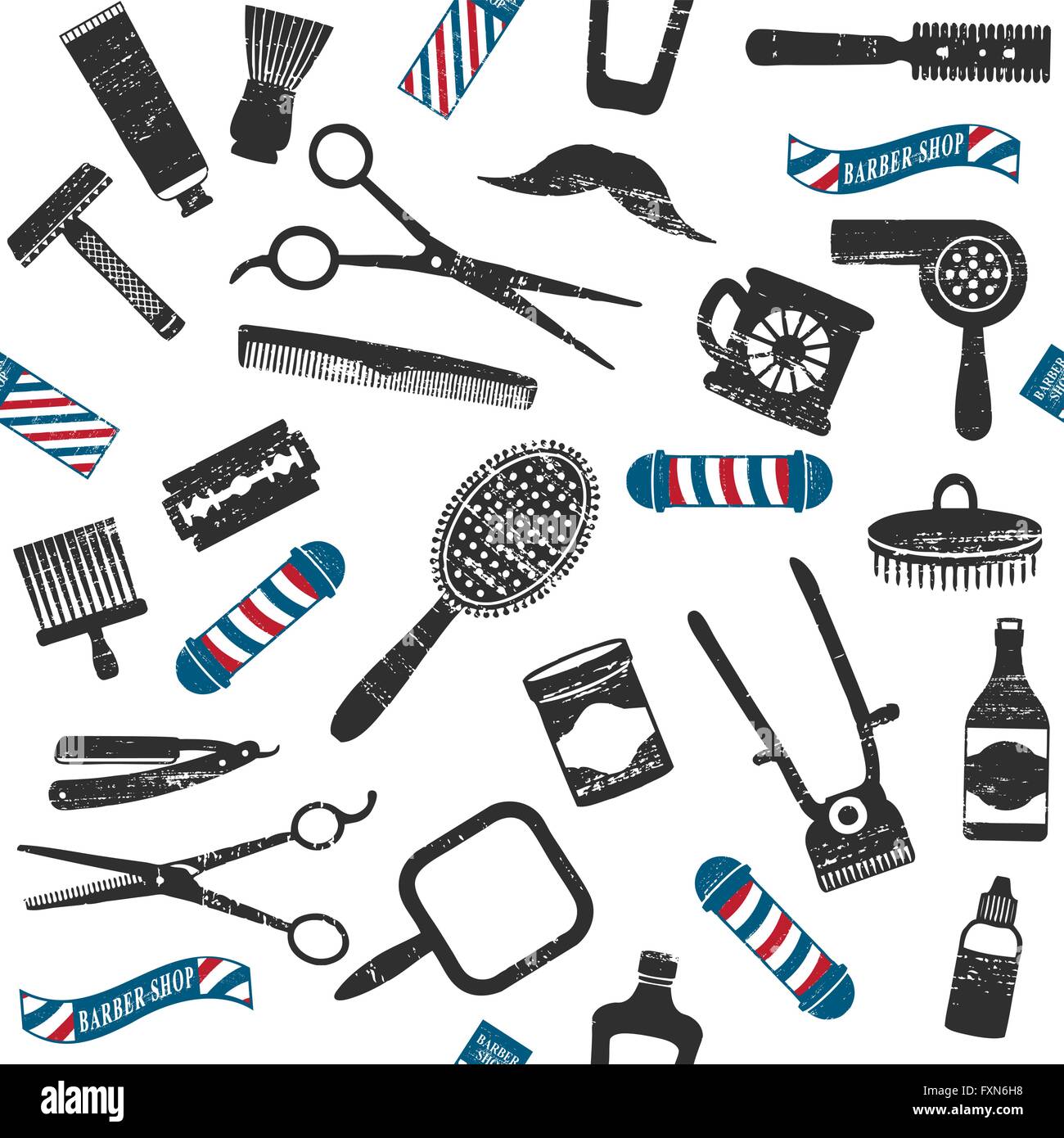 Vintage barber pole Stock Vector Images - Alamy