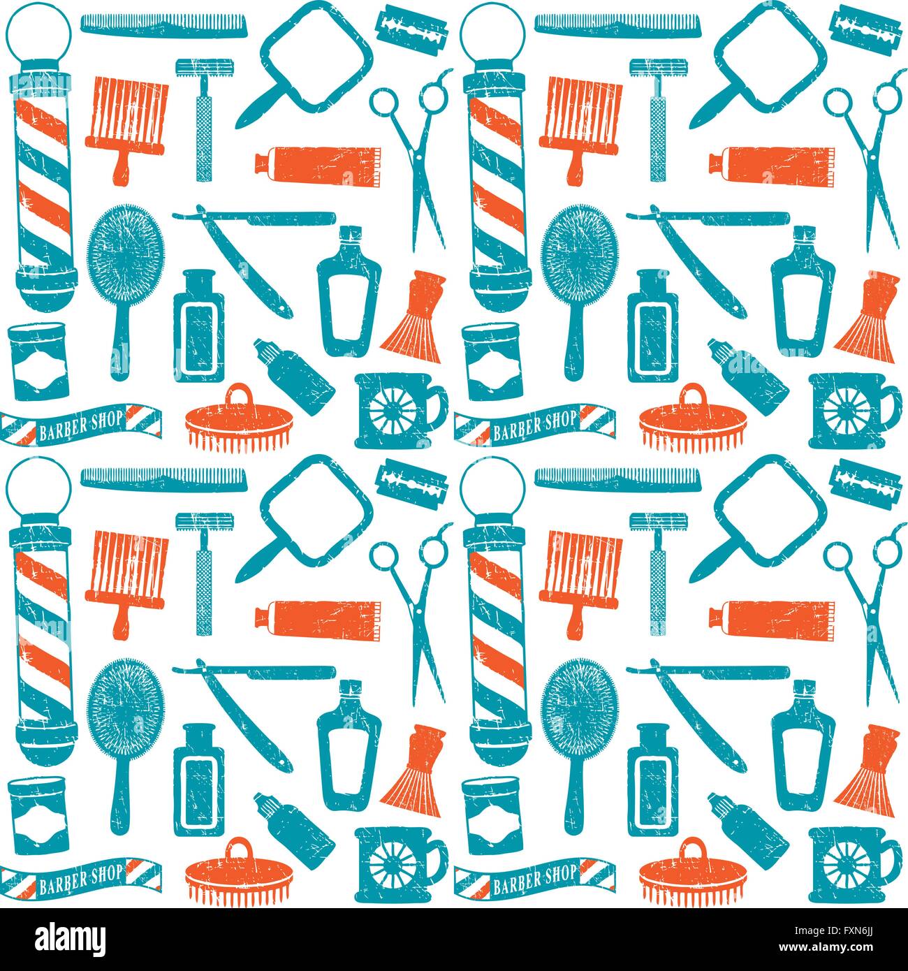 Barber background Stock Vector Images - Alamy